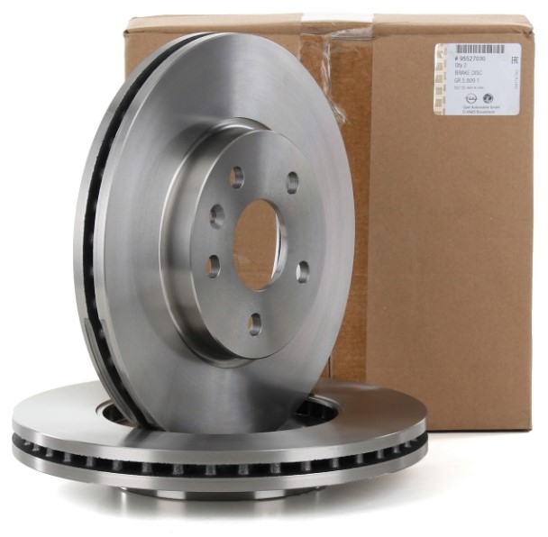 Set disc frana fata Opel Astra J original GM 569073 569069 13502045 ...