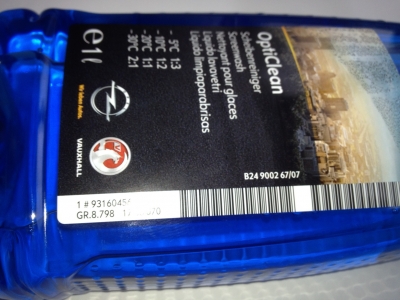 Solutie spalare parbriz OPTICLEAN iarna OPEL GM 1758070 Pret Ieftin ...